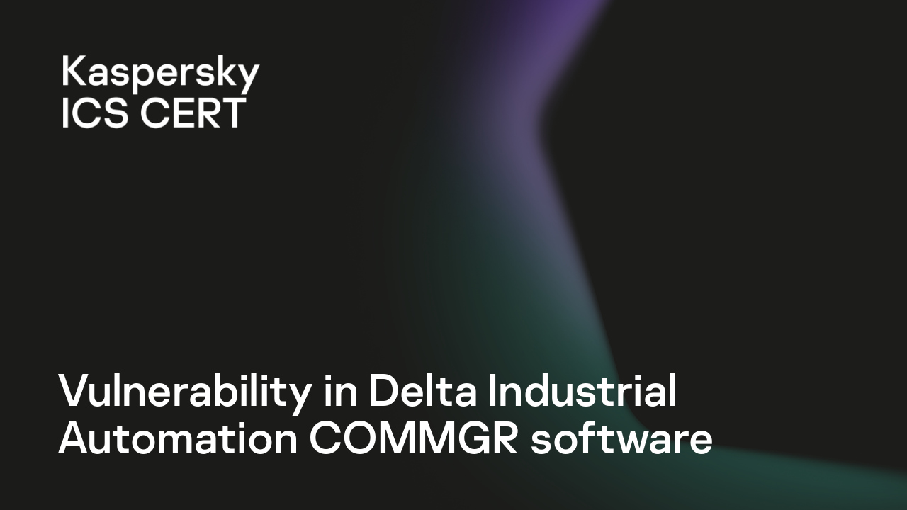 Vulnerability in Delta Industrial Automation COMMGR software ...