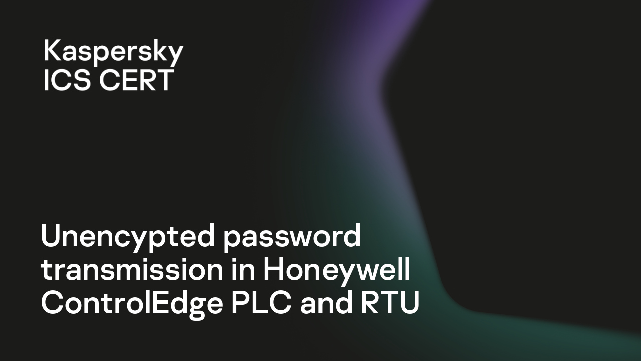 KLCERT-20-013: Unencypted password transmission in Honeywell ...